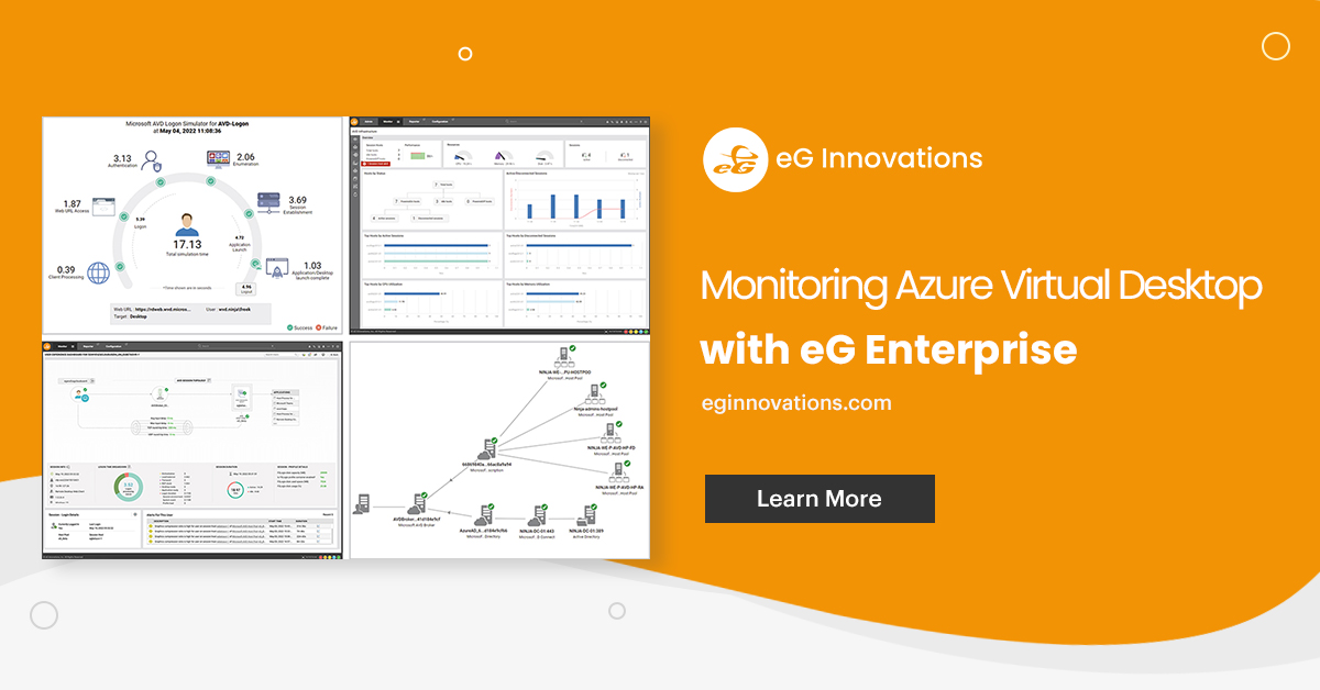 Monitoring Azure Virtual Desktops with eG Enterprise